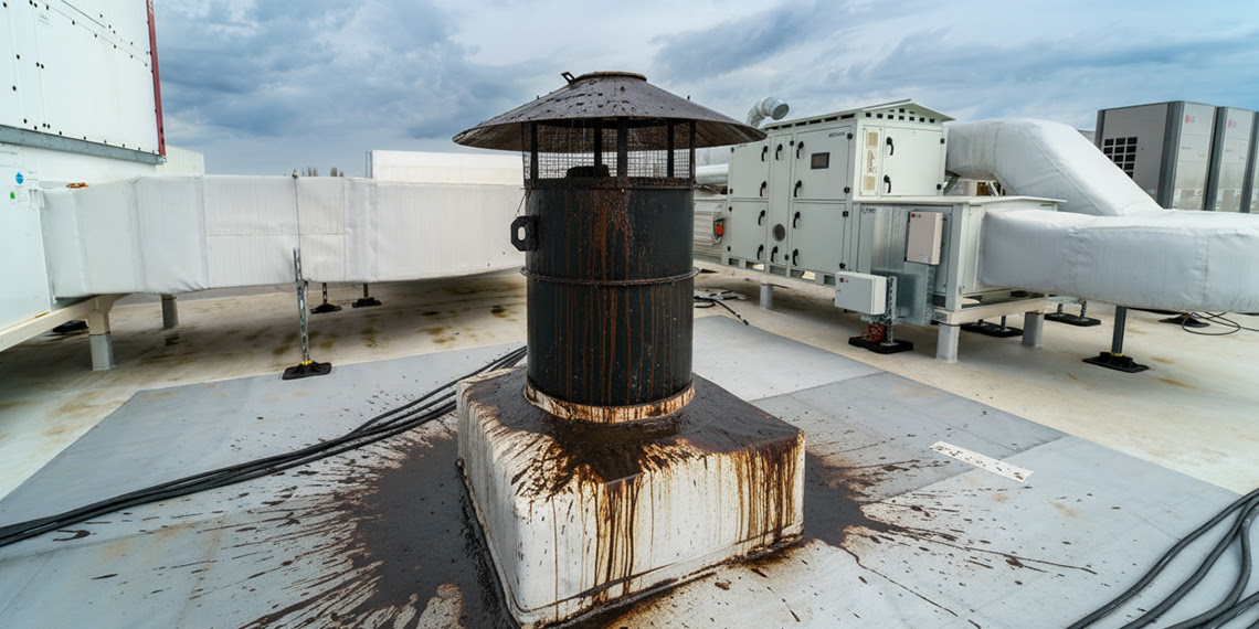 How to Fix Grease Damage on Atlanta Commercial Roofs